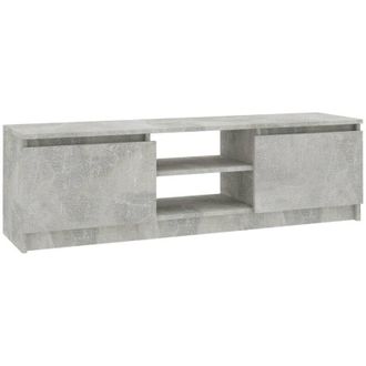 vidaXL Meuble TV Gris b&eacute;ton 120x30x35,5 cm Bois ding&eacute;nierie vidaXL