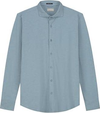 Dstrezzed Kirk Shirt Chemise boutonn&eacute;e, Bleu Moyen, XXL Hommes