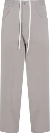 Maison Margiela Homme, Pantalons, Gris, Taille: XL Drawstring Pantalons