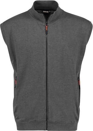 Adamo PAROS Gilet de survêtement sans manches pour homme, grandes tailles 2XL-14XL, Anthracite, 10XL grande taille