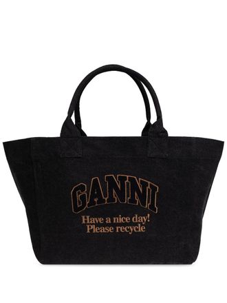 Ganni sac cabas Easy Shopper - Noir