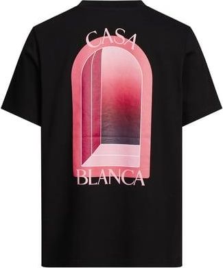 Casablanca T-shirt imprim&eacute; &agrave; col rond en coton