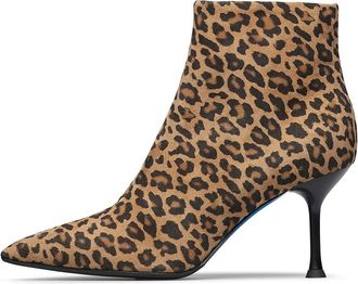 Loriblu Femme, Chaussures, Brun, Taille: 40 EU Bottines &agrave; imprim&eacute; l&eacute;opard en daim