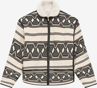 Isabel Marant Veste Nelkis - Homme - &Eacute;cru Et Noir - Taille XS - Isabel Marant