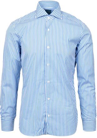 Barba Homme, Chemises, Bleu, Taille: 3XL Chemise &agrave; Rayures Verticales Bicolores