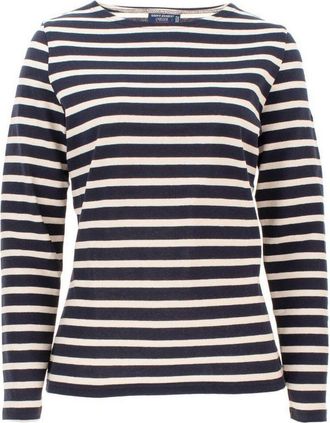 Saint James Langarmshirt 4135 Shirt Meridame II mit Streifen aus Baumwolle