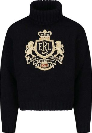 ERL Pull Col Roul&eacute; - Noir
