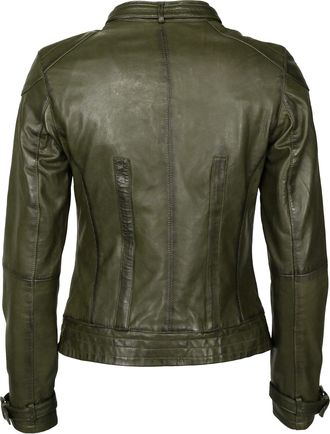 Maze Damen Lederjacke 31Ryana Dark Green S