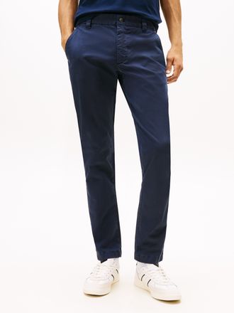 Tommy Jeans Chinohose TOMMY JEANS SCANTON, Herren, Gr. 32, L&auml;nge 36, schwarz night navy, Twill, Obermaterial: 96% Baumwolle, 4% Elasthan, unifarben, slim fit lang