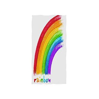 Mnsruu Serviette de Bain Arc-en-Ciel Douce pour h&ocirc;tel, Spa, Gym, Sport, 76 x 38 cm
