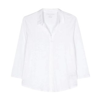 Majestic Filatures Femme, Blouses et Chemises, Blanc, Taille: 38 FR Chemise Blanche Manches 3/4