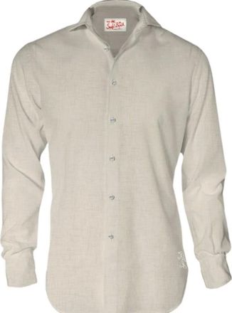 Saint Barth Homme, Chemises, Beige, Taille: XL Pamplona Shirt