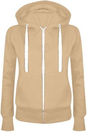 Generic Sweat &agrave; capuche d&eacute;contract&eacute; et tendance pour femme Y2K - Pull &agrave; capuche dautomne 2025 avec fermeture &eacute;clair - Mignon dr&ocirc;le et doux - Confortable - Mod