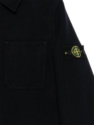 Stone Island Virgin Wool Blend Jacket - Blue