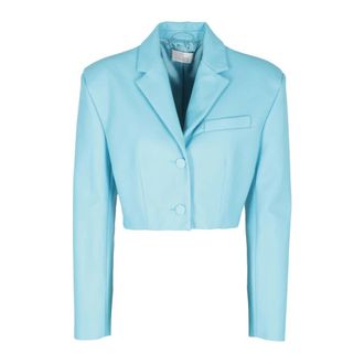Giuseppe Di Morabito Stilvolle Lederjacke - - Jackets - Damen - Blau - S