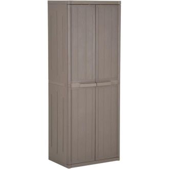 vidaXL Garde-robe ext&eacute;rieur brun 65x45x172 cm garage int&eacute;rieur