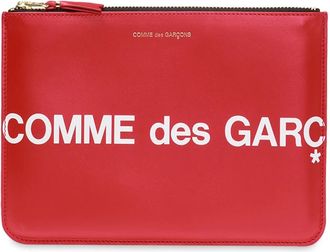 Comme Des Gar&ccedil;ons Huge Logo Pouch - - Accessories - unisex - Rot - ONE SIZE
