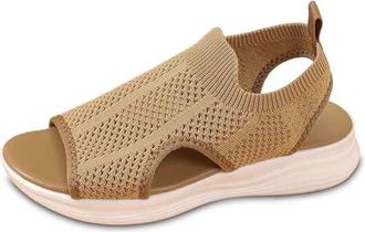 Generic Sandales Femme &eacute;t&eacute; Confortable Orthop&eacute;dique Bout Ouvert Chaussures Respirantes Antid&eacute;rapant D&eacute;Contract&eacute;Es Sandales de Plage Leger Boho Platform Sandal