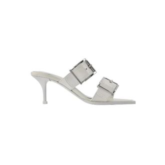 Alexander McQueen Leder sandals - - Shoes - Damen - Wei&szlig; - 38 EU