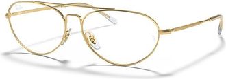 Ray-Ban Rb6454 Optics Arista Gold Fassung Klar Glas 58-14
