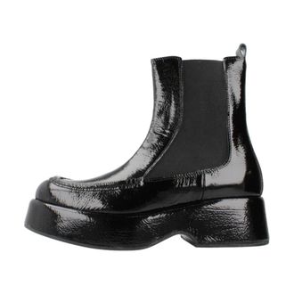 Pons Quintana Klassische Chelsea Boots aus schwarzem Leder - - Shoes - Damen - Schwarzk - 38 EU
