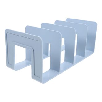 FOMIYES Verstellbare Buchst&uuml;tze aus Robustem Material mit 4 F&auml;chern Gro&szlig;er Kapazit&auml;t und Abgerundeten Kanten Organizer f&uuml;r B&uuml;cher Akten und Zeitschriften Am S