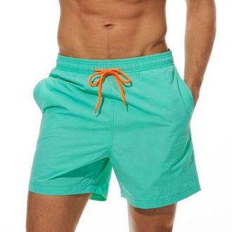 Generic HUIWDP Short de bain d&eacute;t&eacute; pour homme - Style d&eacute;contract&eacute; - Surf - Short de sport - Taille &eacute;lastique, A2, XXL