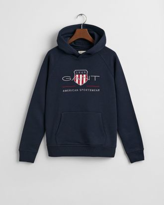 GANT Teenager Archive Shield Hoodie (134/140) EVENING Blau