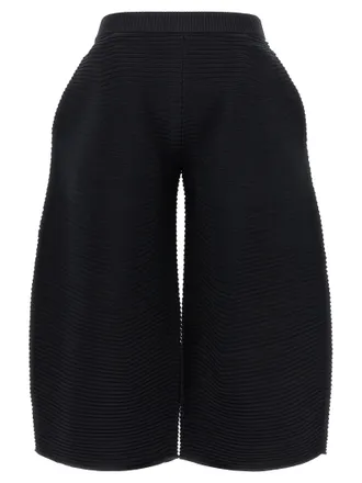 Issey Miyake Womens Black Polyester Cropped Pants