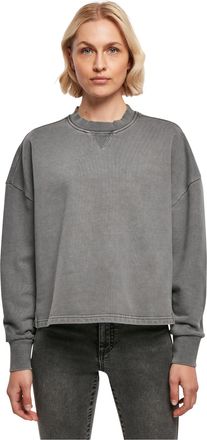 Urban Classics Damen Ladies Heavy Terry Garment Dye Crewneck darkshadow, M