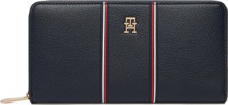 Tommy Hilfiger Geldb&ouml;rse Tommy Hilfiger Th Icon Lrg Za Corp AW0AW18654 Dunkelblau