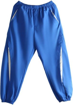 Ader Error Homme, Pantalons, Bleu, Taille: M Elastic Waist Cuffs White Side Stripes Pants