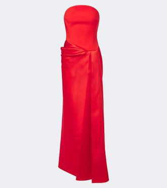 Solace London Robe longue Seri en cr&ecirc;pe