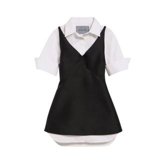Balenciaga Hybrid Hemdbluse - - Dresses - Damen - Schwarzk - XS