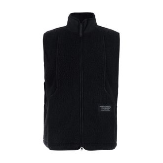 Pas Normal Studios Off-Race Pile Fleece Weste - - Sport - Herren - Schwarzk - XL
