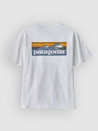Patagonia Boardshort Logo Pocket Responsibili T-Shirt blanc
