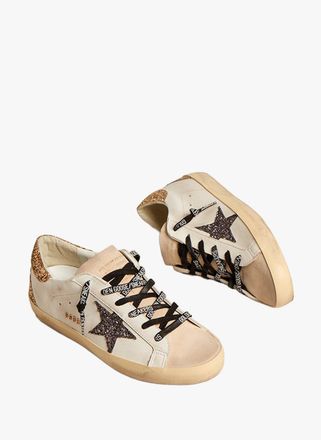 Golden Goose Baskets basses Super Star en cuir m&eacute;lang&eacute;