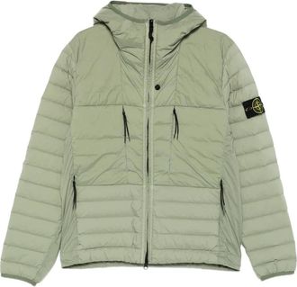 Stone Island Daunenjacke ohne Nähte - Grün