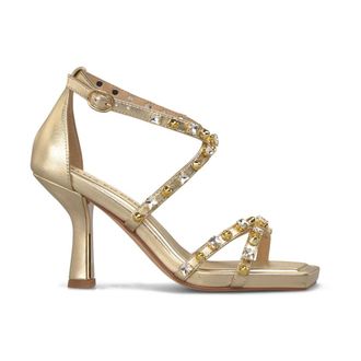 Alma En Pena Alma EN Pena, Femme, Chaussures, Jaune, Taille: 36 EU Sandale &agrave; talons clout&eacute;e