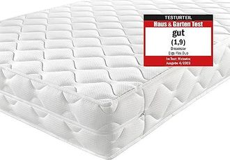 Dreamstar Ergo Flex Duo - Matelas orthop&eacute;dique en mousse froide 7 zones - 16 cm de hauteur - Certifi&eacute; Oeko-Tex - Degr&eacute;s de duret&eacute; 2 et 3 - 160 x 200 cm