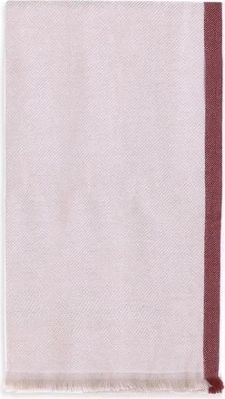Brunello Cucinelli &Eacute;charpe en Cachemire avec Motif Monochrome - Homme - Accessoires - Rose - Taille: ONE Size