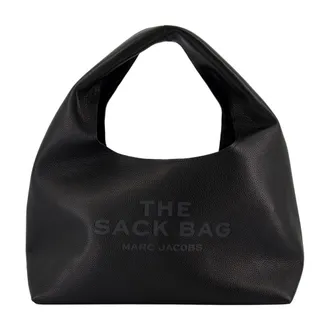 Marc Jacobs Womens Pebbled Leather Shoulder Bag Black Cowhide