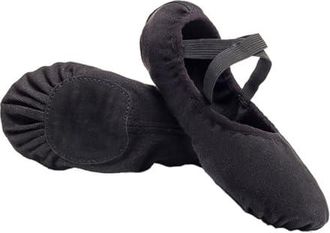 Yarnow Chaussures De Ballet &Eacute;lastiques pour Femme Souples Et Antid&eacute;rapantes Noires