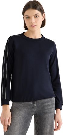 Cecil Shirt mit Tape-Details universal Blue XXL