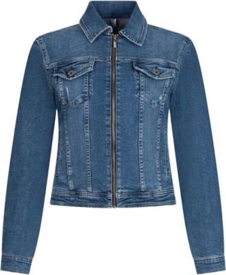 Liu Jo Femme, Vestes, Bleu, Taille: 36 FR Veste en jean