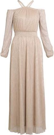 Gina Bacconi Metallic Off The Shoulder Dress Robe de Cocktail, doré, L Femme