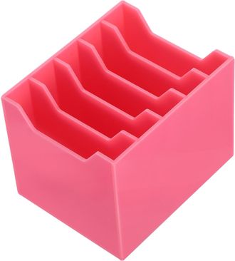 FOMIYES Baluue Handy Organizer aus Acryl mit 5 F&auml;chern Mehrfach Handyhalter f&uuml;r Klassenzimmer und B&uuml;ro Transparente Aufbewahrungsbox f&uuml;r Mobiltelefone der Arb