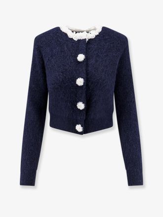 Self Portrait Cardigan with Flower Pearl buttons - SELF PORTRAIT - gender_Woman
