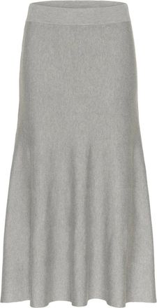 Kaffe Femme, Jupes, Gris, Taille: 38 FR Midi Skirt