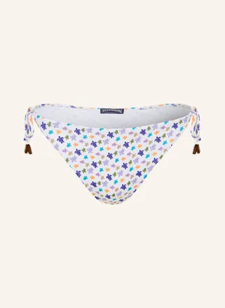 Vilebrequin Triangel-Bikini-Hose Micro Flore weiss